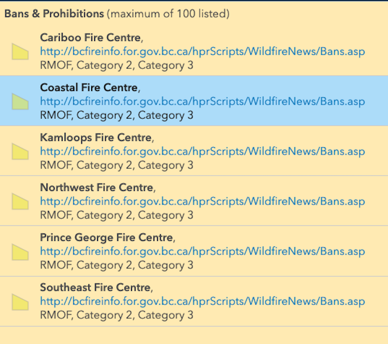 BC Wildfire Map is Now Online | Cortes Currents