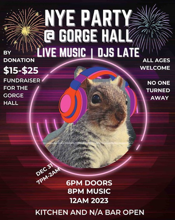 Gorge Hall hosts first New Years event during pandemic, fundraises for ...