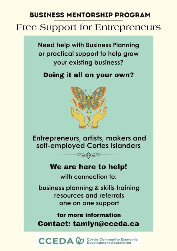 CCEDA’s Business Mentorship Program: Supporting Cortes Island Small ...